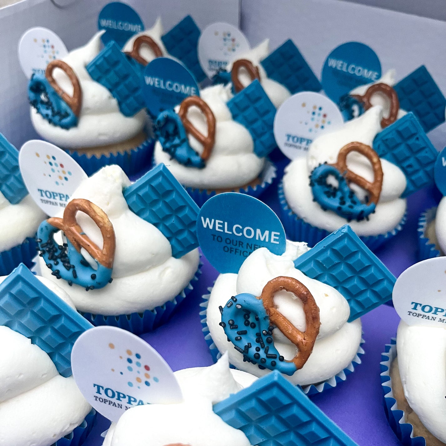 Branded Cupcakes | Edible logos and on-brand decorations - CakeDrop